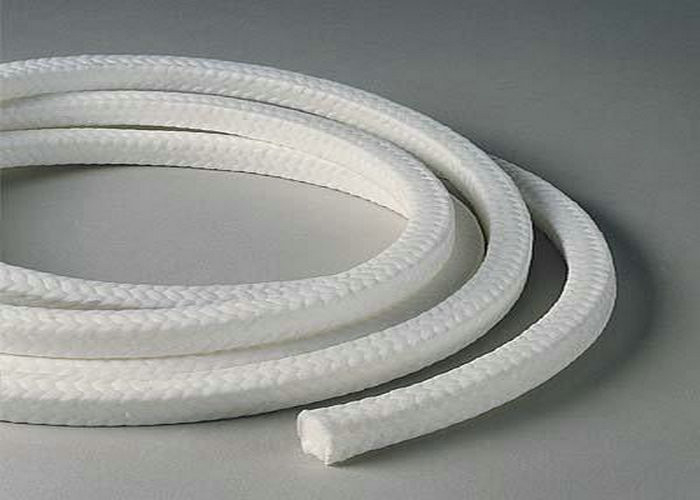 White Lattice Braided PTFE Packing for High-Performance Sealing