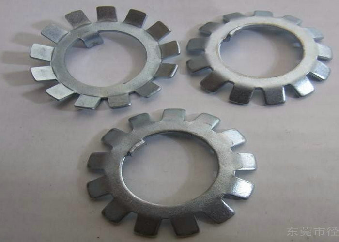 SS304 SS316 MS Steel Lock Washer With External Teeth Serrated , Natural ...
