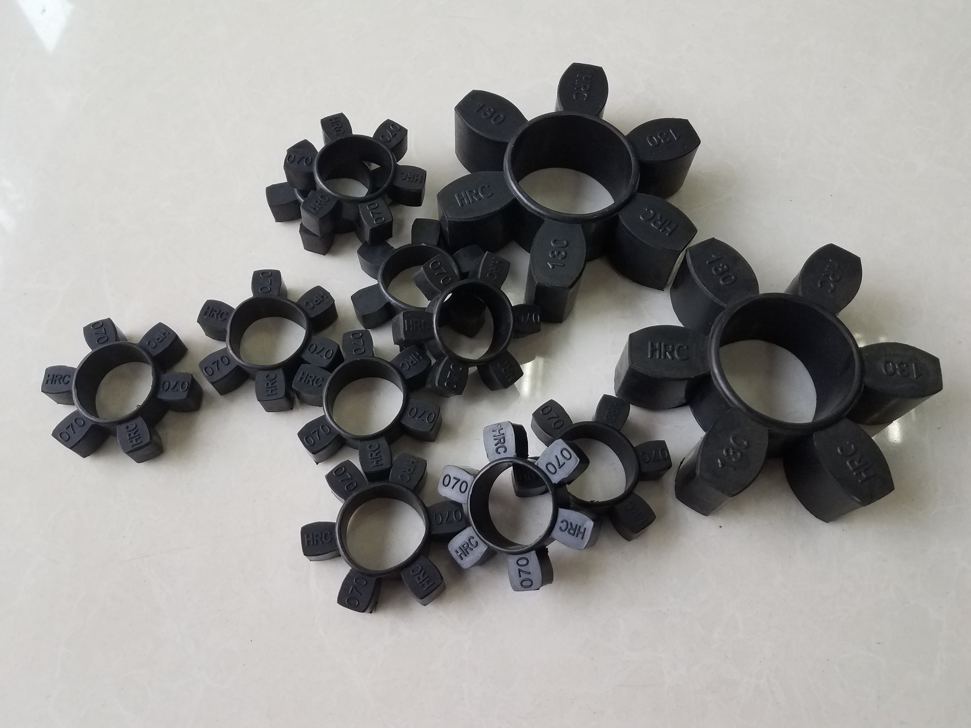 8 - 55Mpa Tensile Strength Polyurethane Coupling , HRC PU Coupling ...