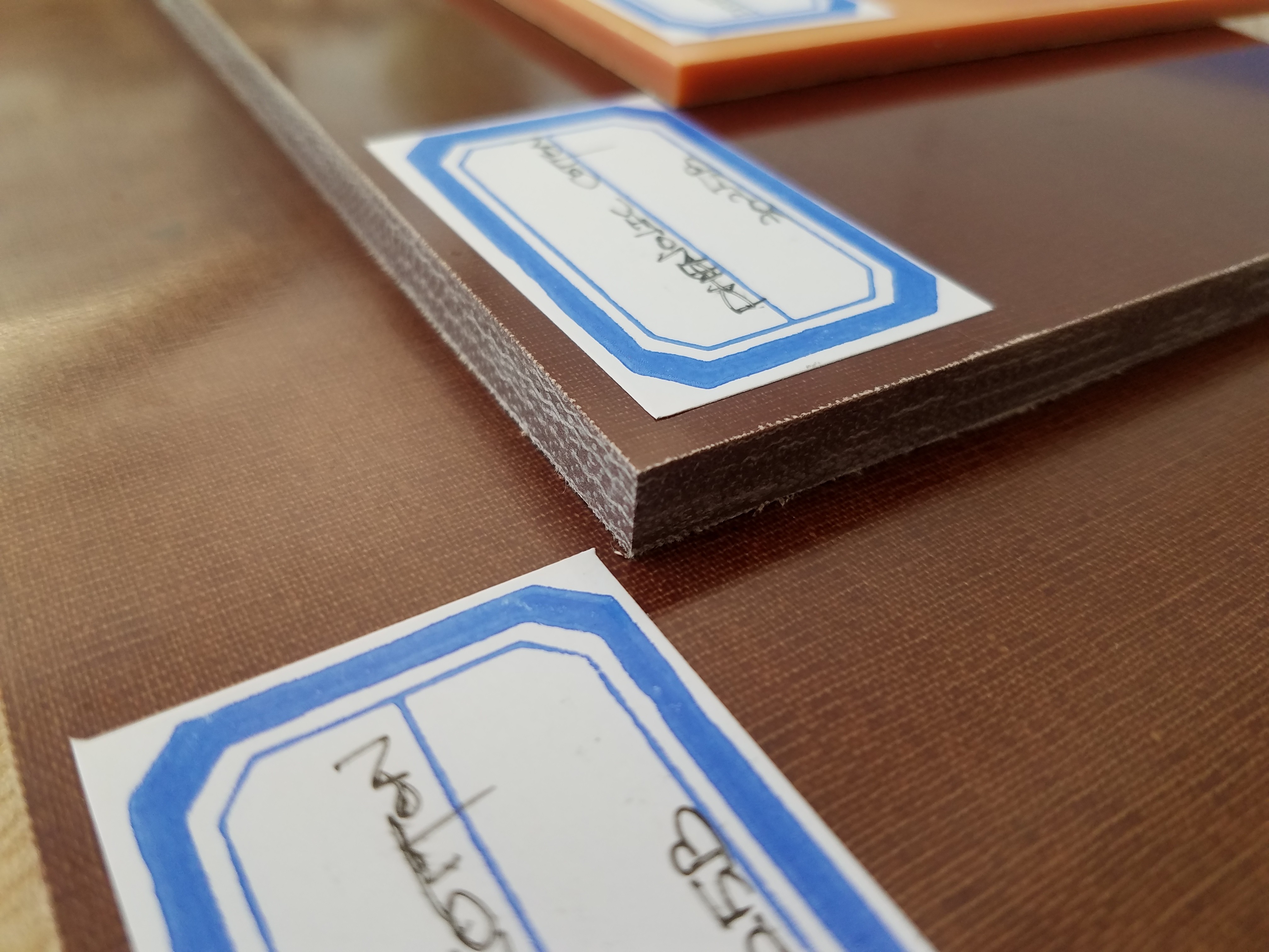 Brown Colored Plastic Sheet 90 - 110Mpa Flexural Strength For PCB / ICT ...